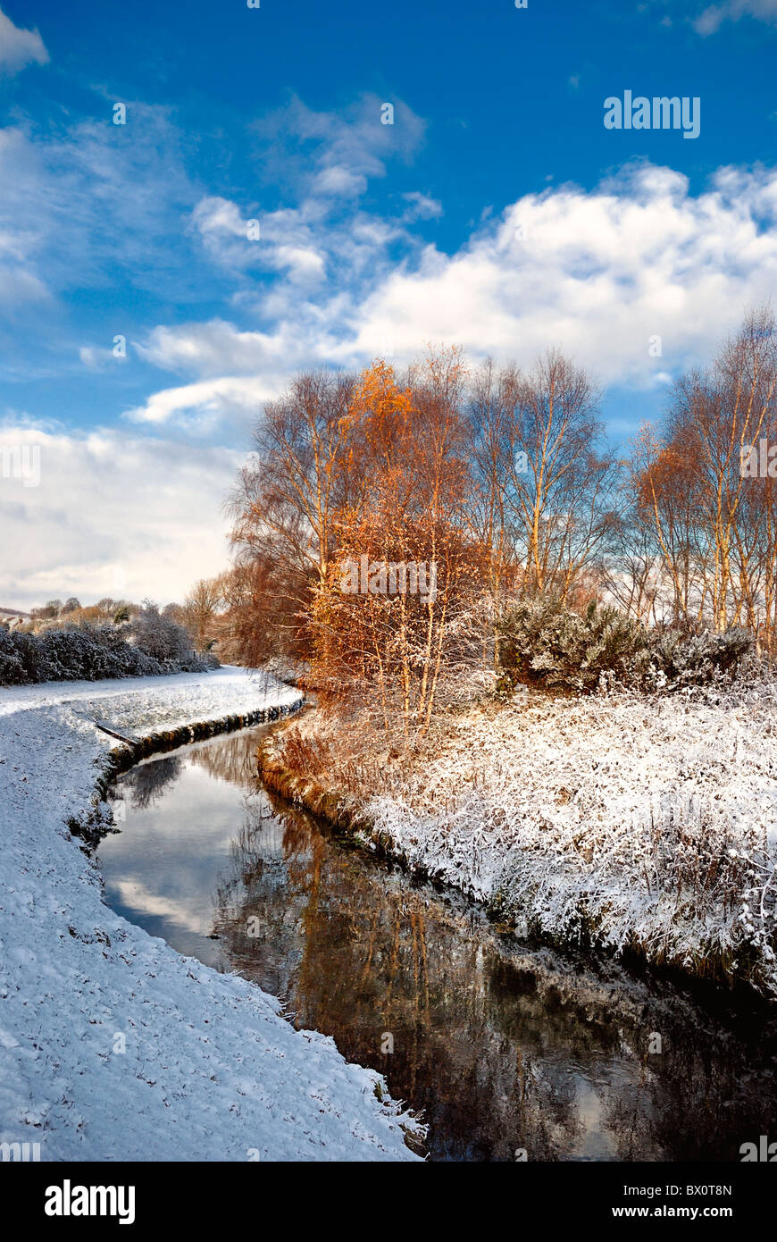 winter snow scene england uk Stock Photo - Alamy