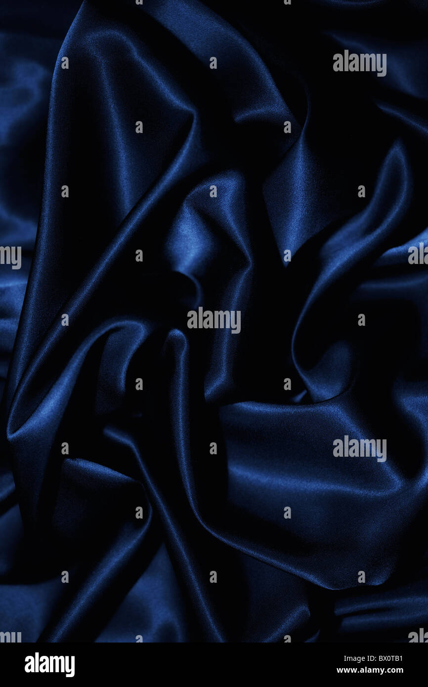 texture of a dark blue silk Stock Photo - Alamy