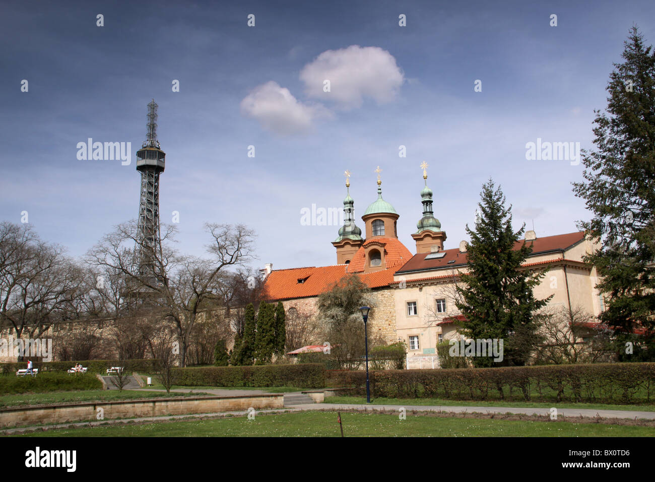 Petrin Hill & Observation Tower, Prague, Czech Republic Stock Photo - Alamy