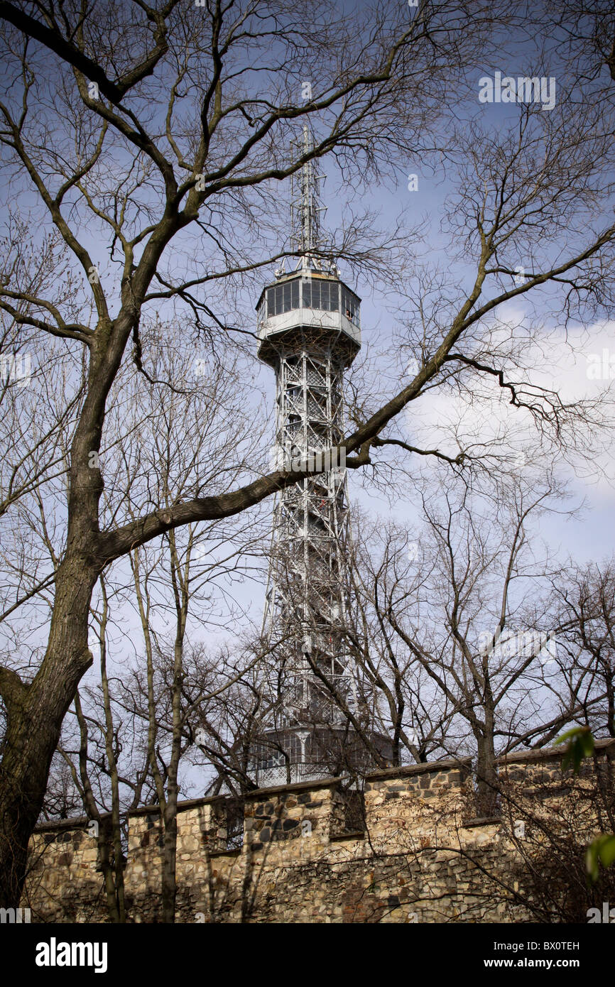 Petrin Hill & Observation Tower, Prague, Czech Republic Stock Photo - Alamy