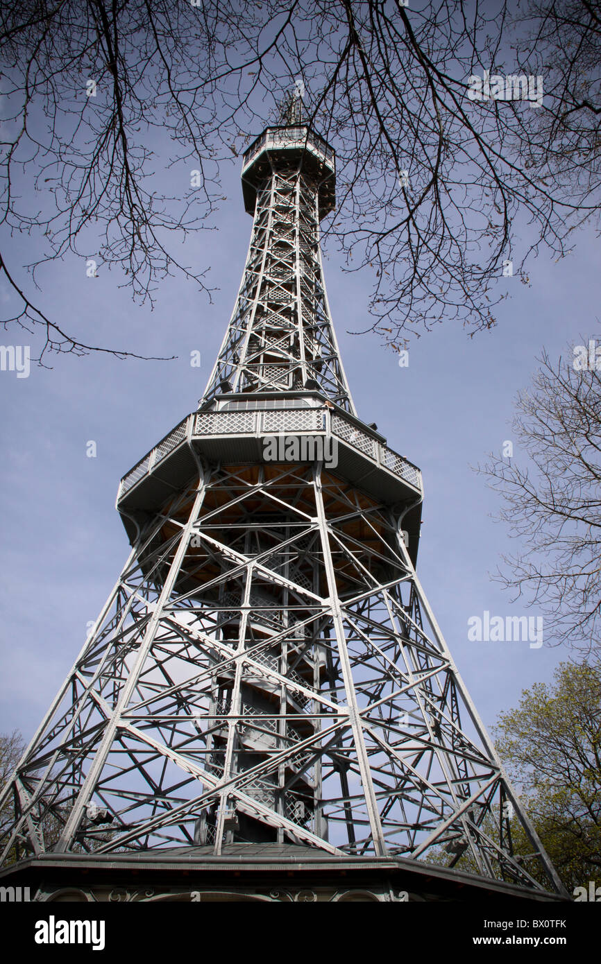 Petrin Hill & Observation Tower, Prague, Czech Republic Stock Photo - Alamy