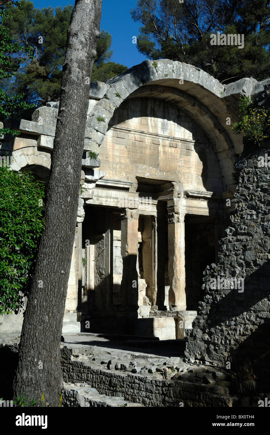 Ruins of the Roman Temple of Diana, or Temple de Diane, with Barrel ...