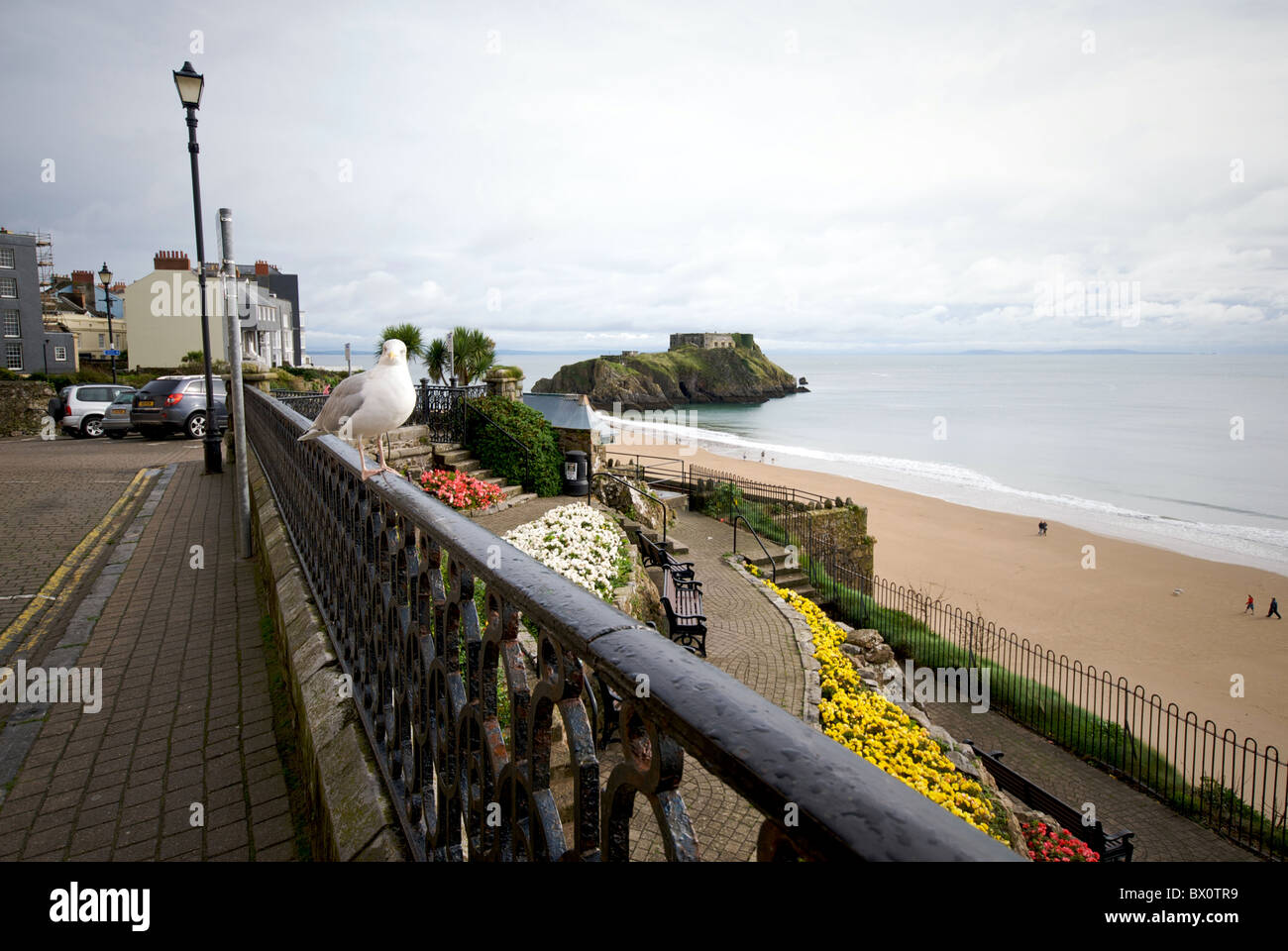 Tenby Pembrokeshire Wales UK Sea Front Esplanade Stock Photo - Alamy