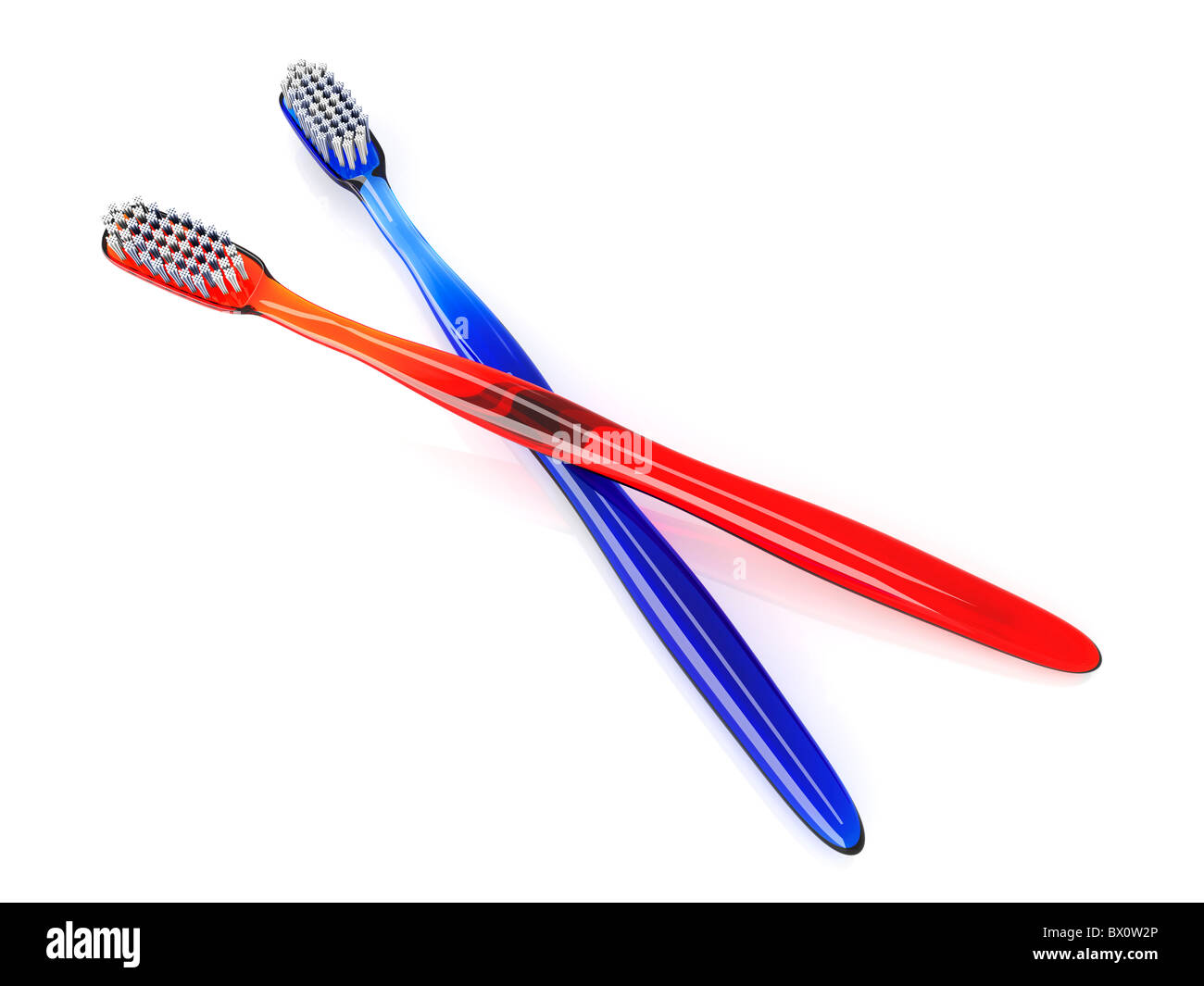 3d blue toothbrushes hi-res stock photography and images - Alamy