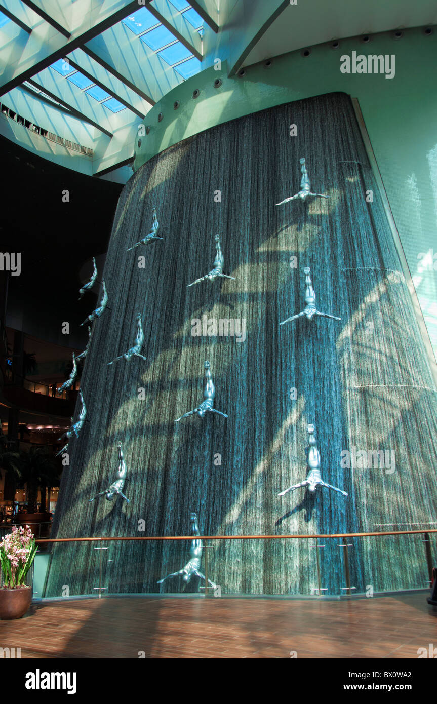 Dubai Mall waterfall Stock Photo - Alamy