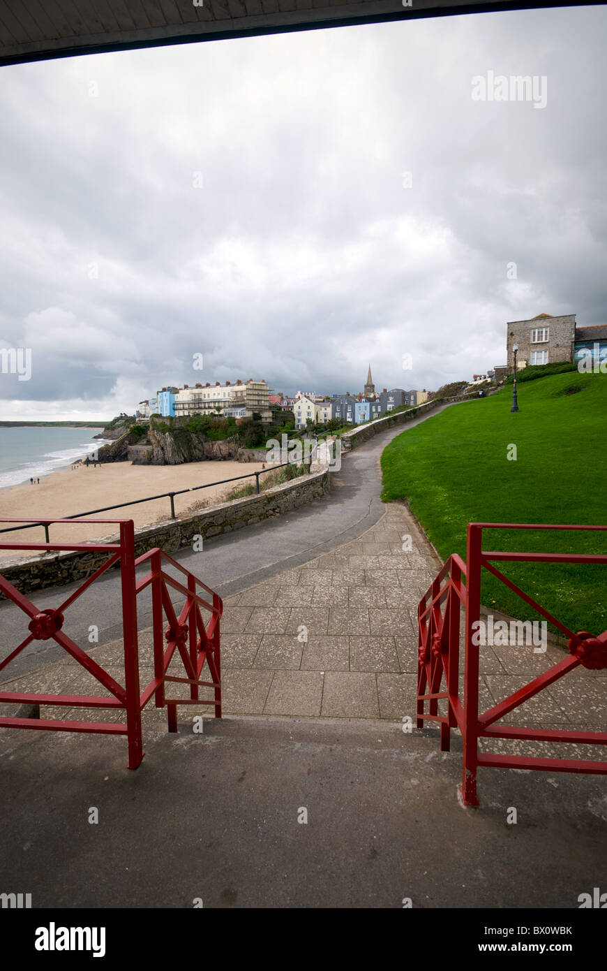 Tenby Pembrokeshire Wales UK Sea Front Esplanade Stock Photo - Alamy