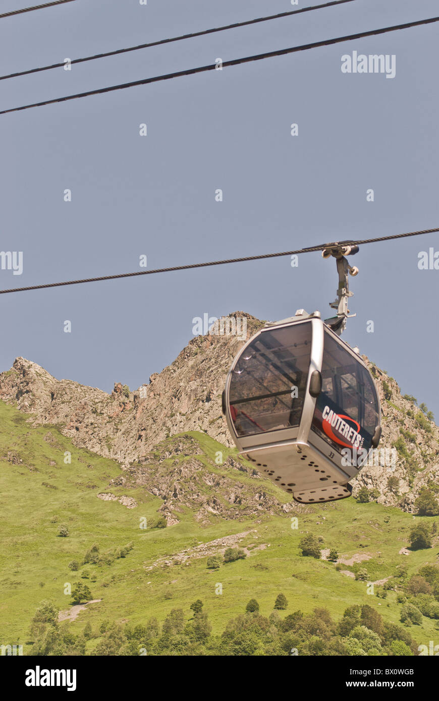 Cable car in mountains Stock Photo - Alamy