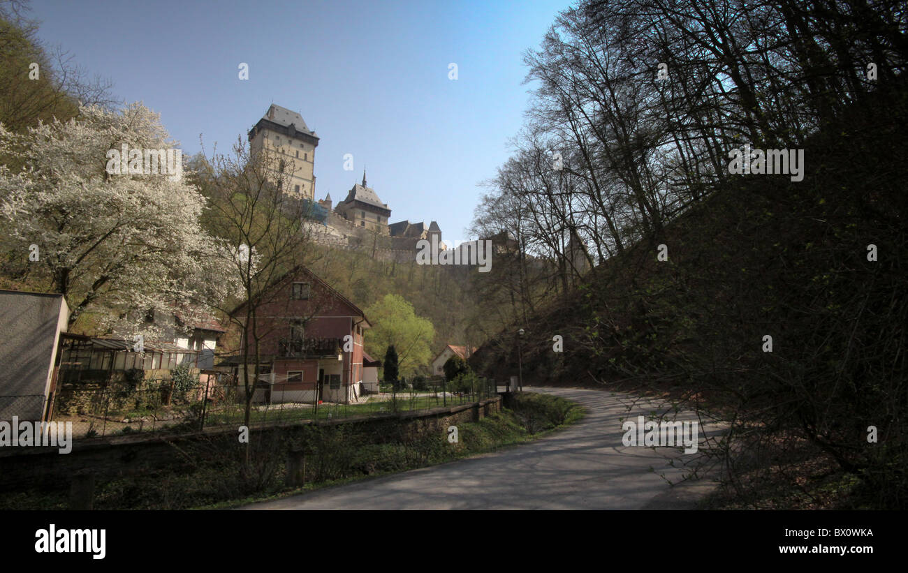 Karlštejn Castle, Burg Karlstein, Hrad Karlštejn Stock Photo - Alamy