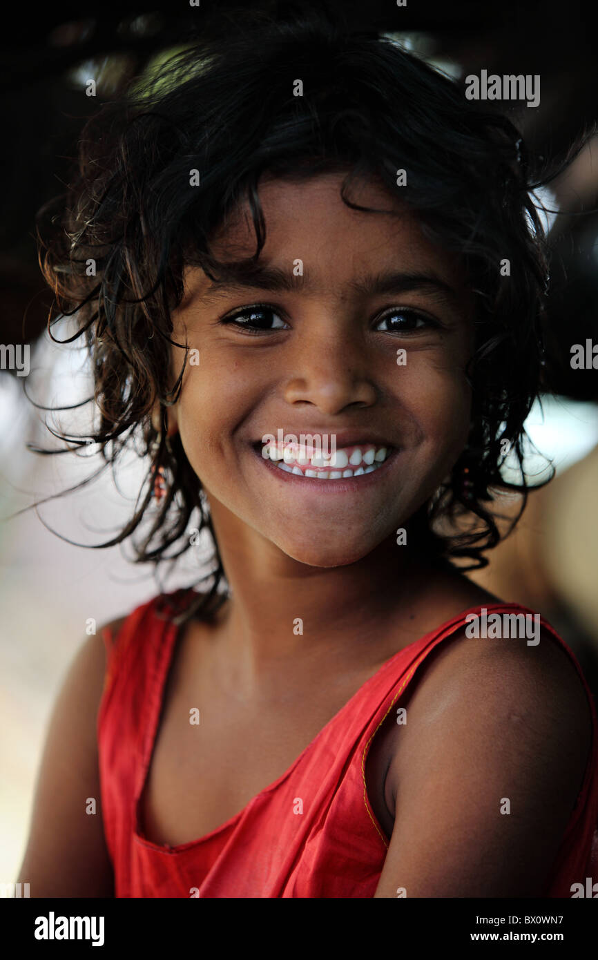 cute girl Andhra Pradesh South India Stock Photo - Alamy