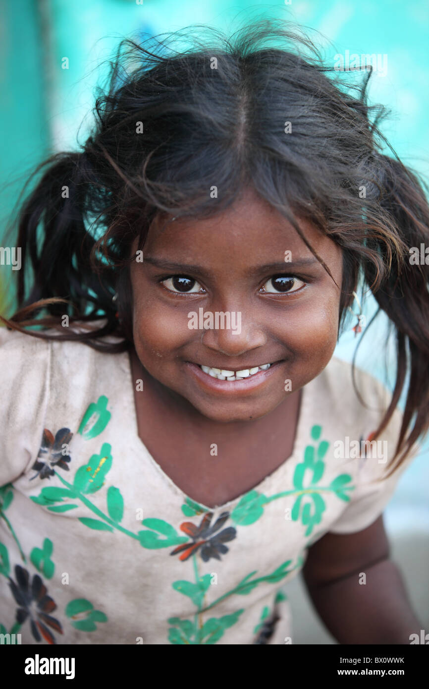 cute Andhra Pradesh South India girl Stock Photo - Alamy