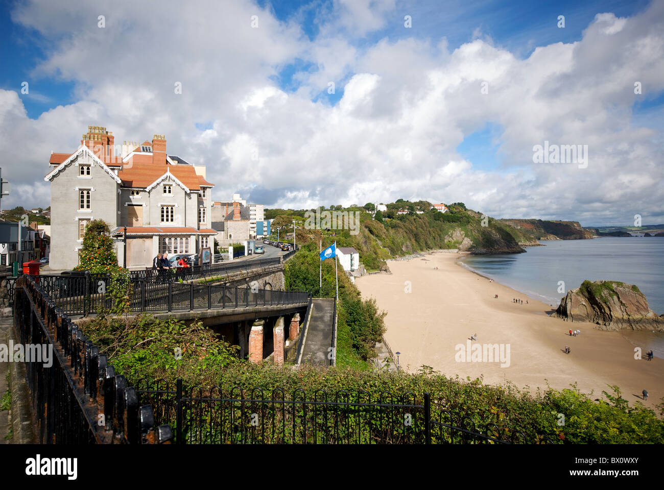 Tenby Pembrokeshire Wales UK Sea Front Esplanade Stock Photo - Alamy