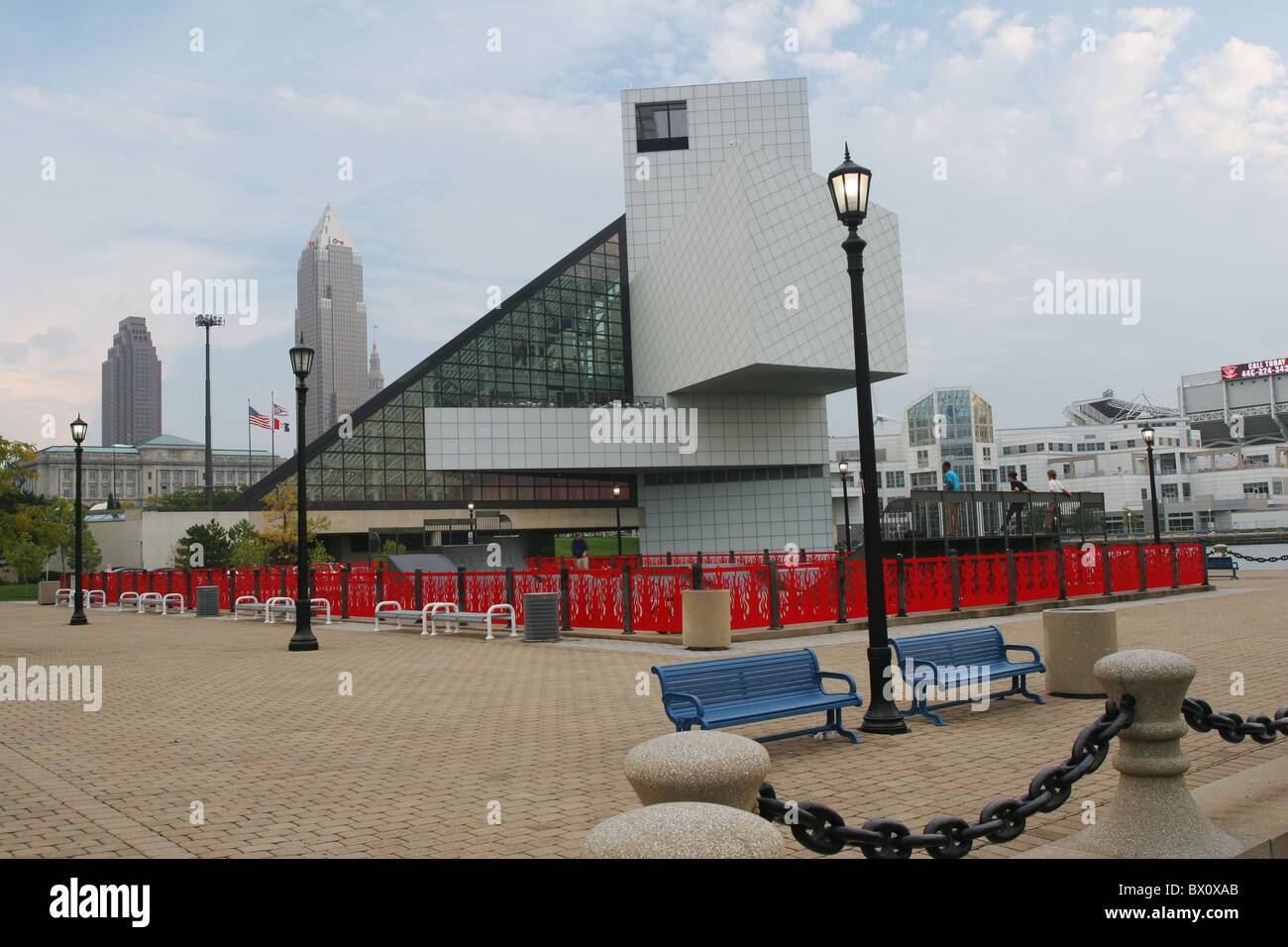 Rock and Roll Hall of Fame and Museum. Cleveland, Ohio, USA Stock Photo ...