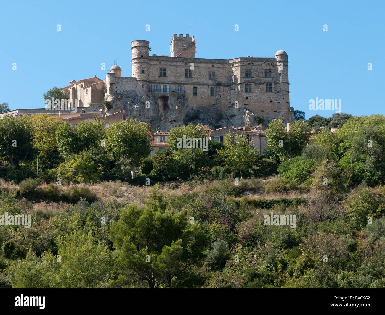 the chateau du Barroux at Le Barroux, Vaucluse, France Stock Photo - Alamy