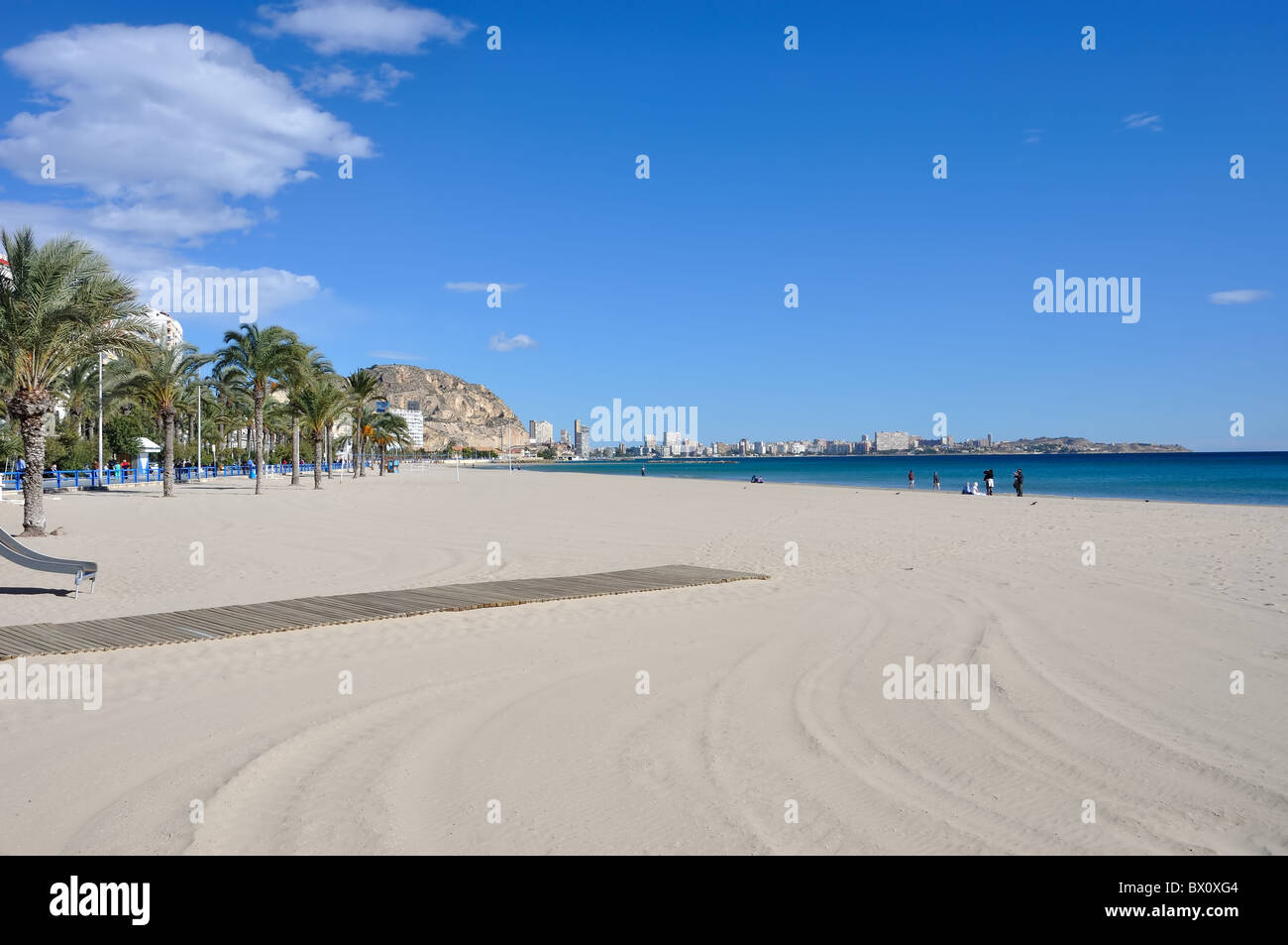 Beach in Alicante, Spain in winter. November Stock Photo - Alamy