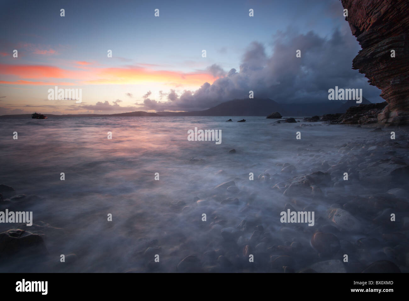Sunset at Elgol, Isle of Skye Highlands of Scotland Stock Photo - Alamy