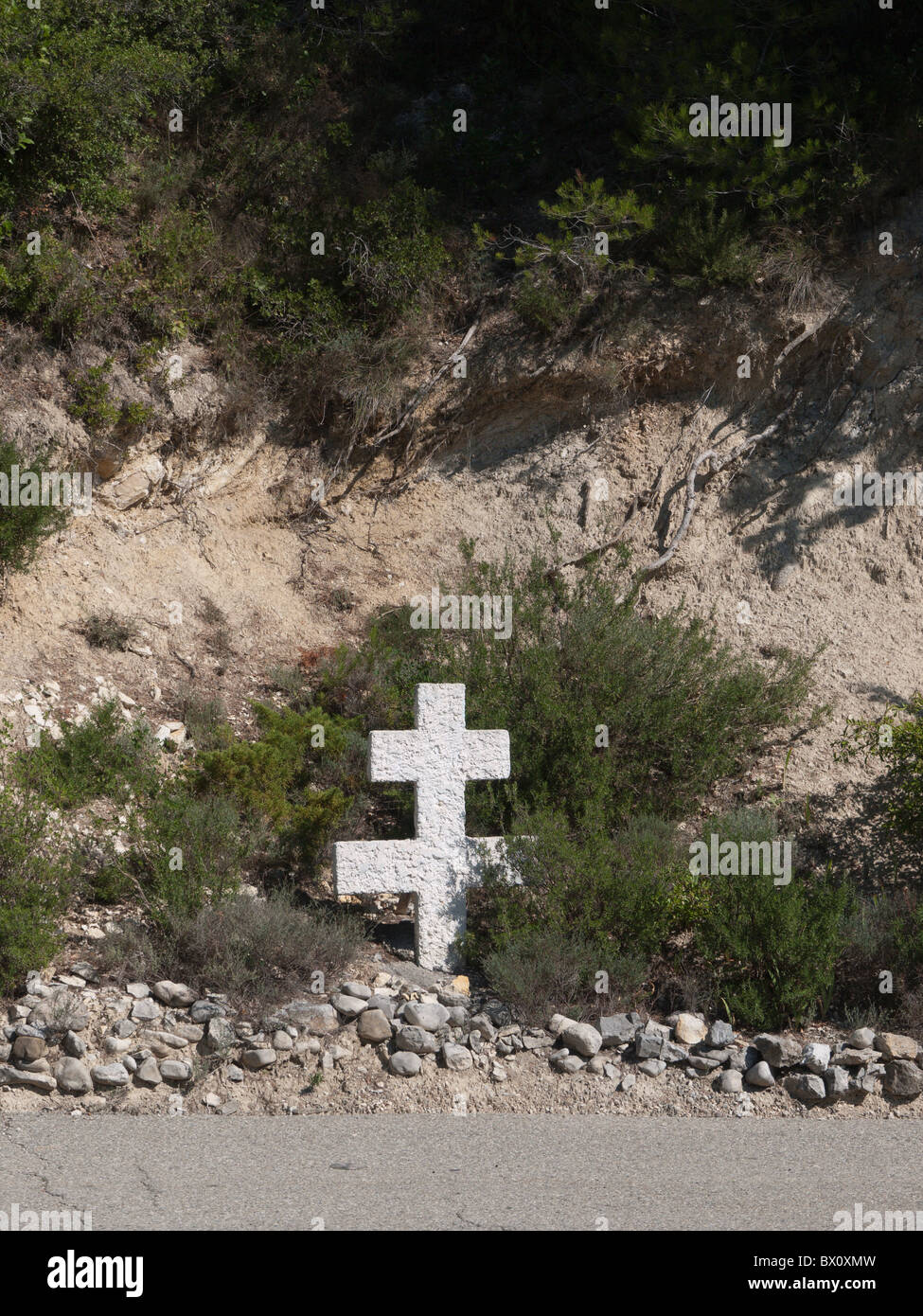 memorial to French resistance finder Fernand Blanc Stock Photo - Alamy