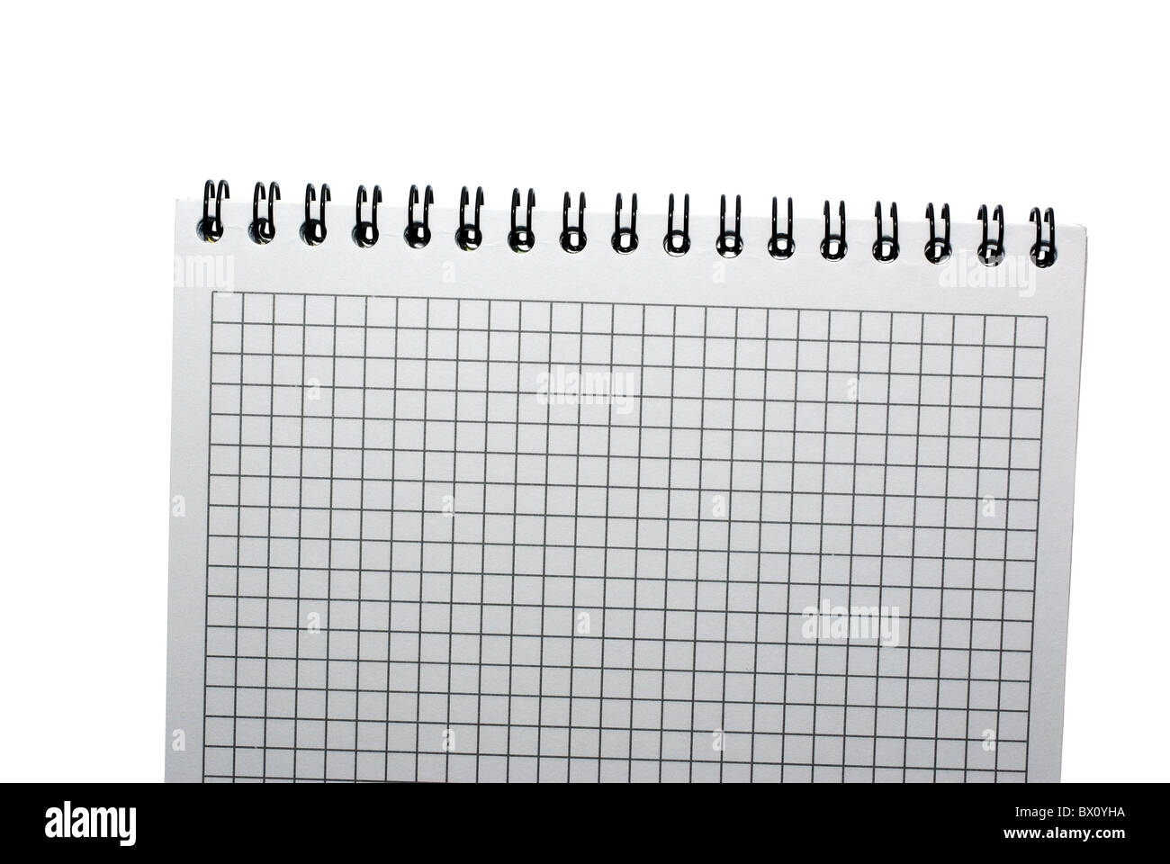 Plaid note paper isolated on white background. Clipping path. Copy ...