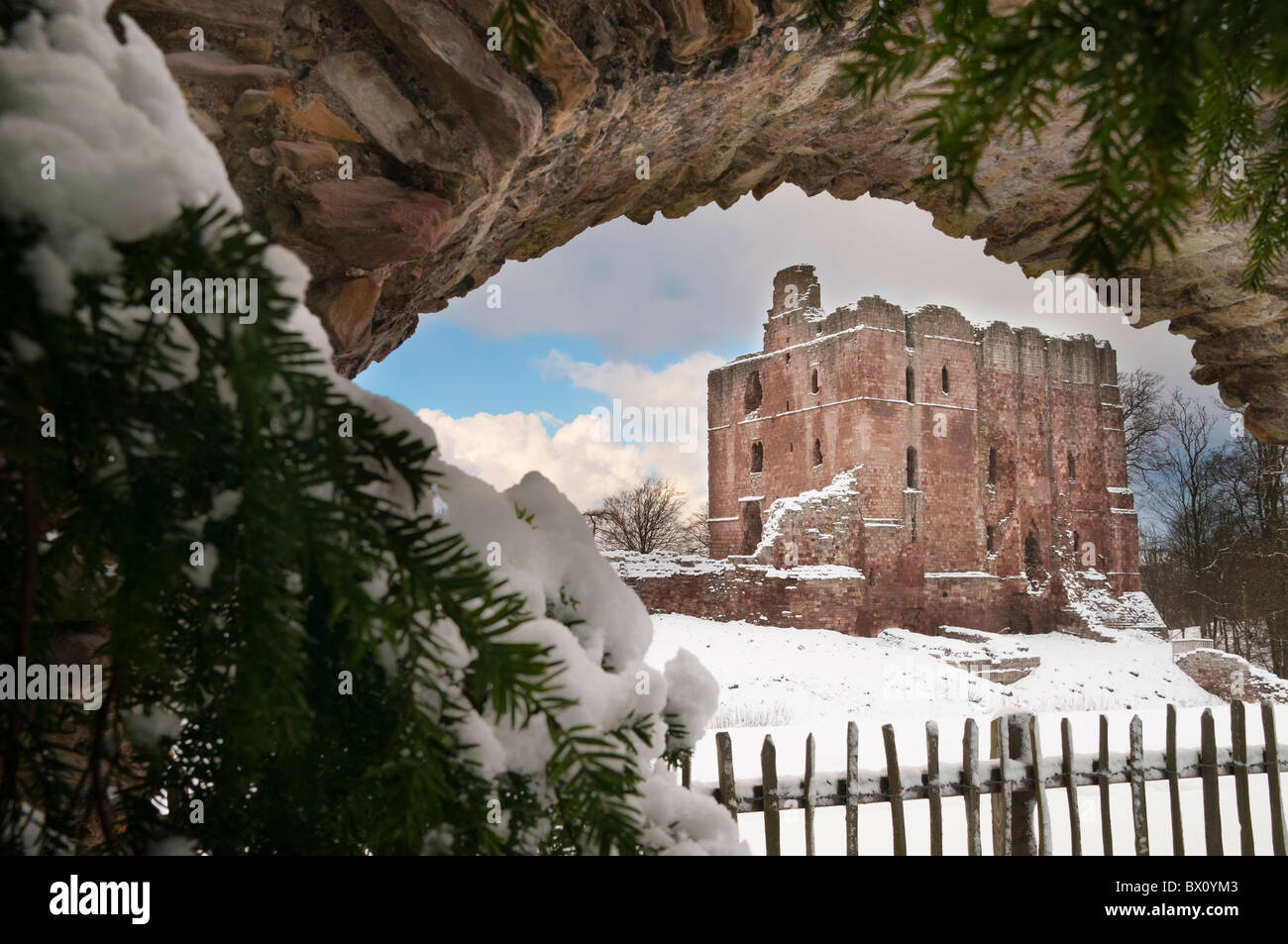 View of the keep of Norham Castle once the most dangerous place in ...