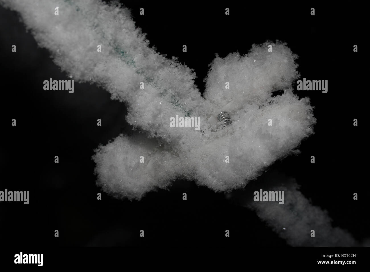 snow on washing line Stock Photo - Alamy