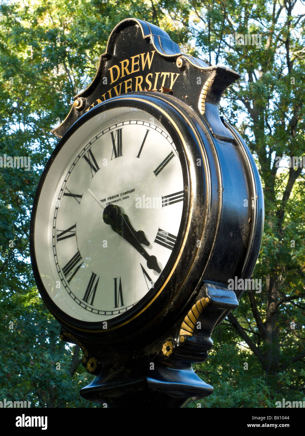 University Center Street Clock, Drew University, Madison, NJ, USA Stock ...