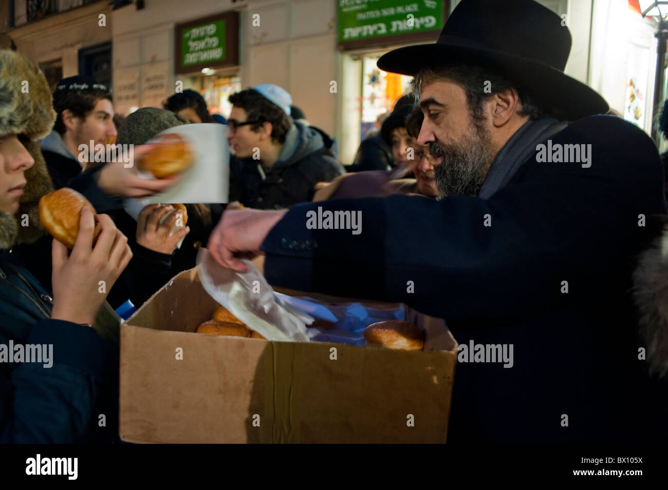 Paris, France, Jewish Rabbis Celebrating Annual Religious Holiday ...