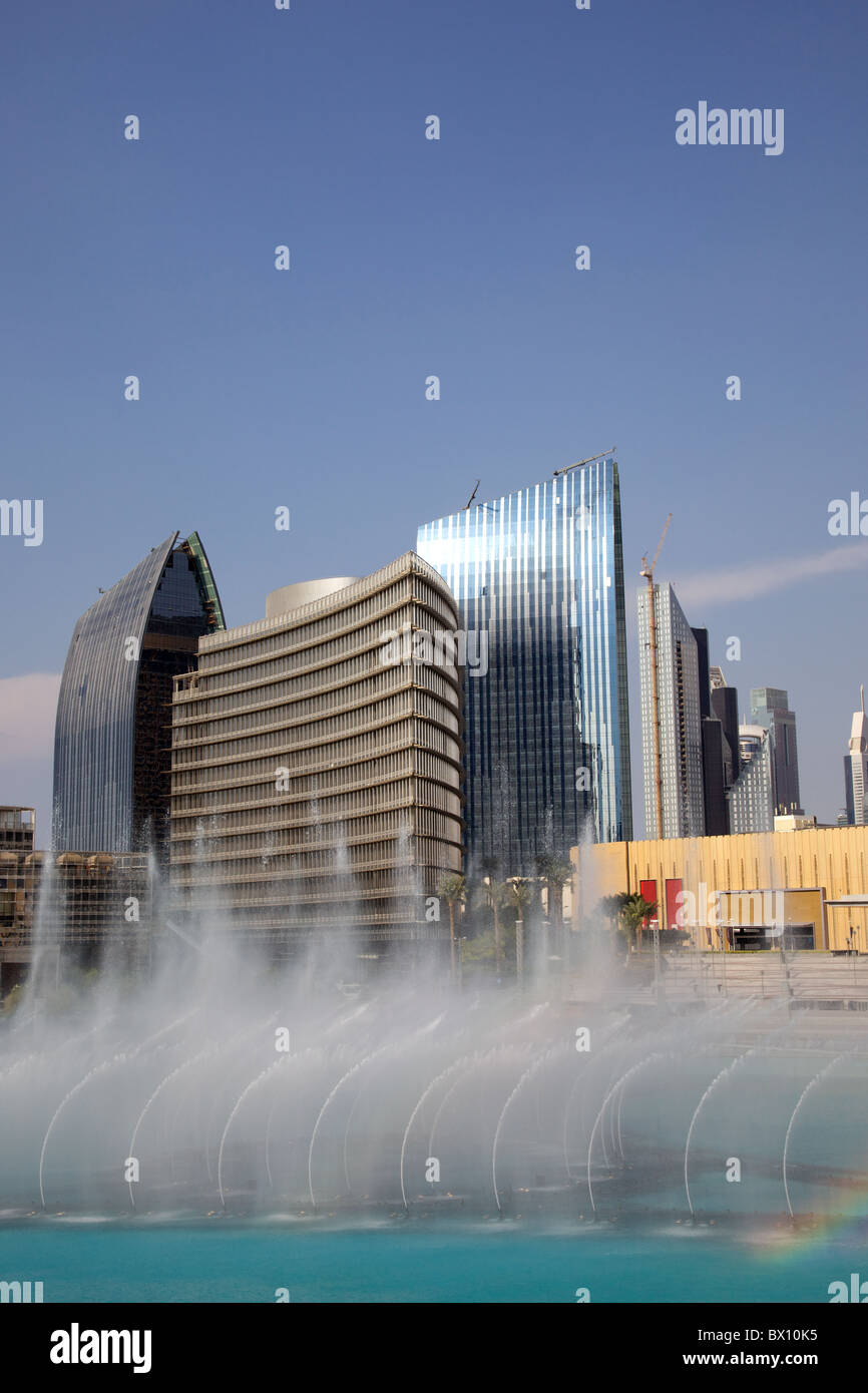 Striking contemporary buildings adjacent to Burj Khalifa and Dubai Mall ...