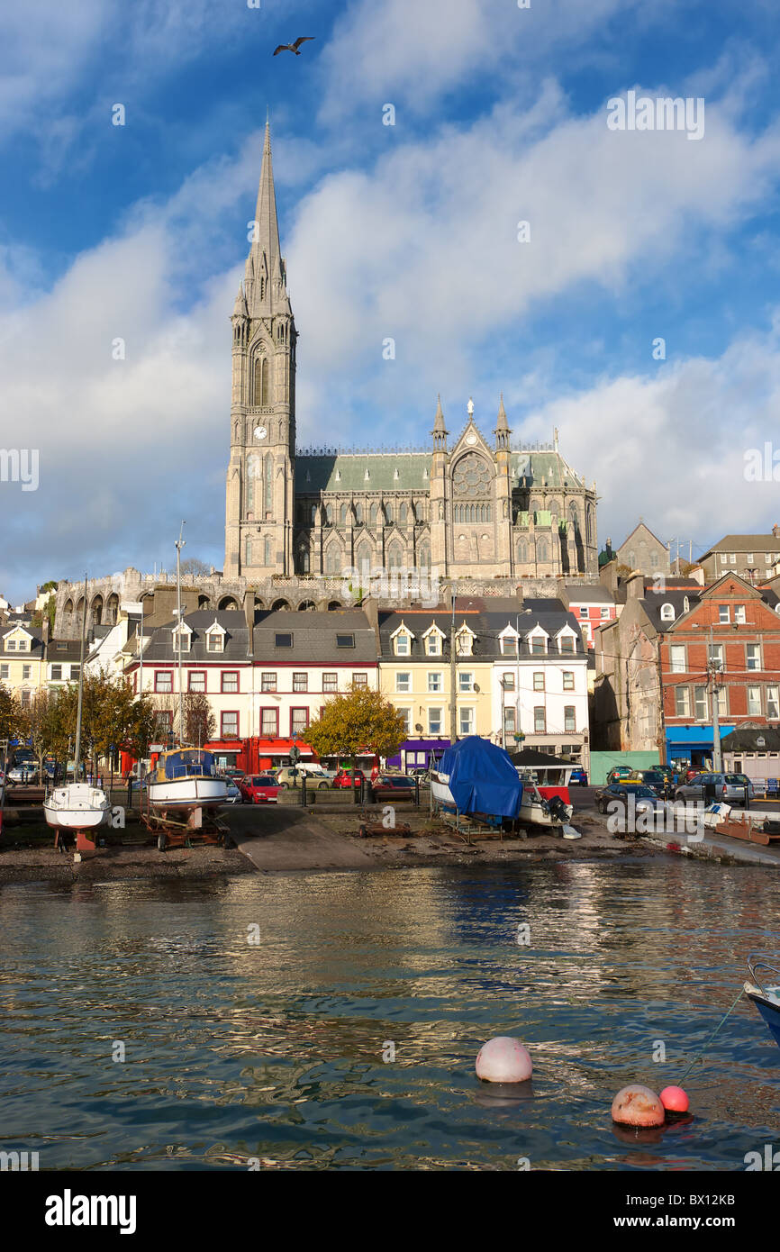 Cobh harbour and cathedral hi-res stock photography and images - Alamy