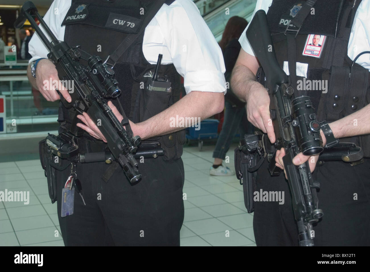 airport arms detail guns no model release Police police officers safety ...