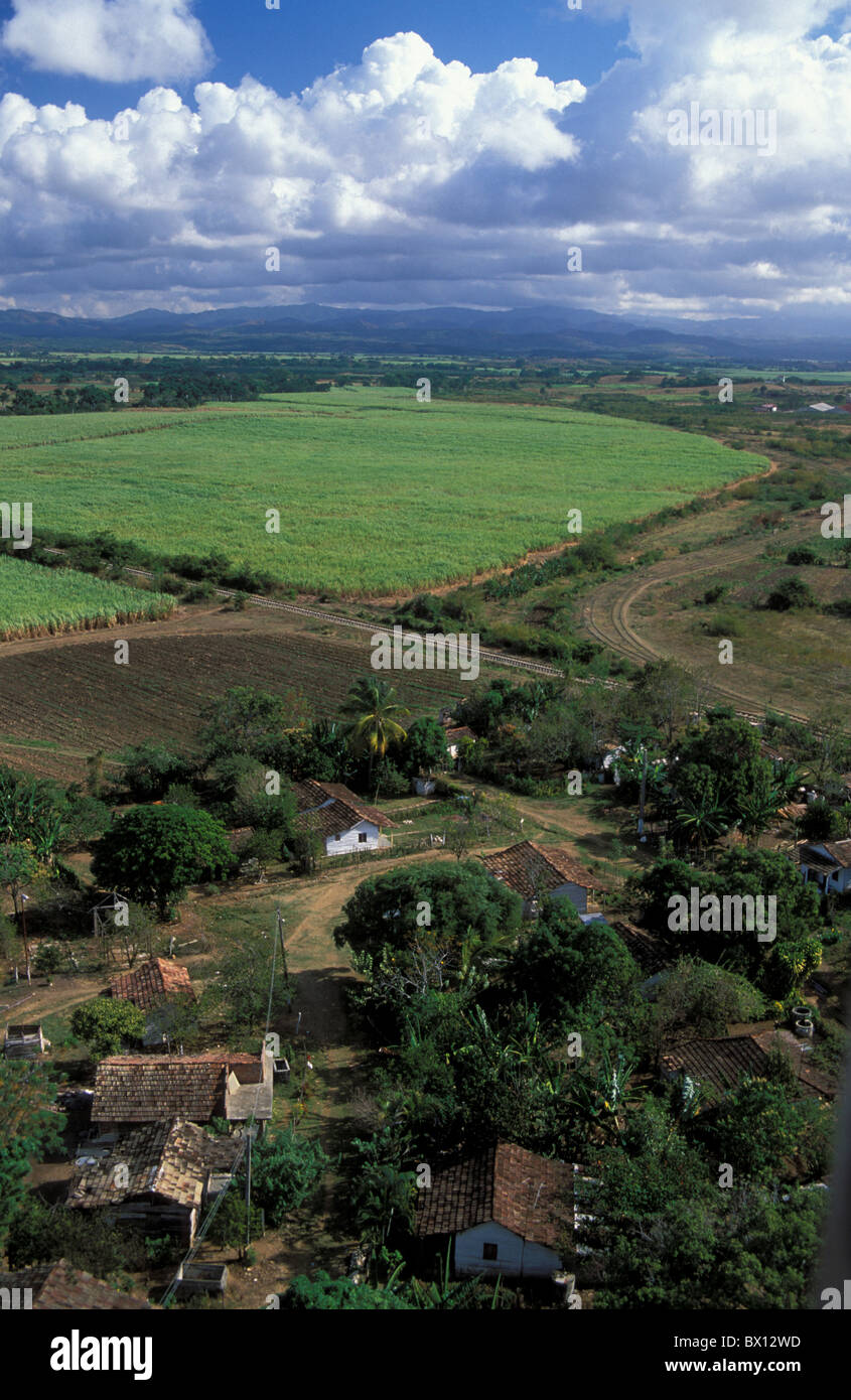agriculture Cuba Fields overview plantations sugar sugarcane Caribbean ...