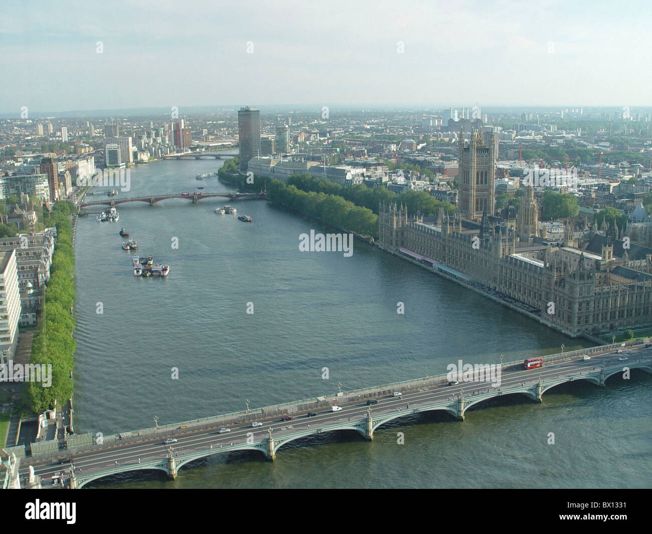 bridges city England Great Britain Europe London View from London Eye ...