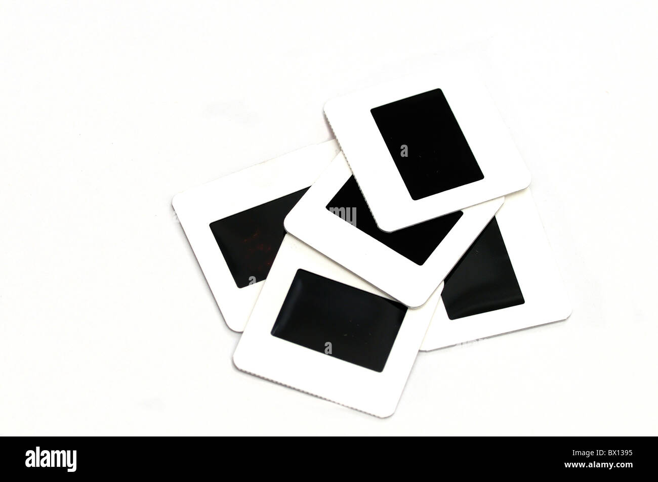 Color slides isolated on a white back ground Stock Photo - Alamy
