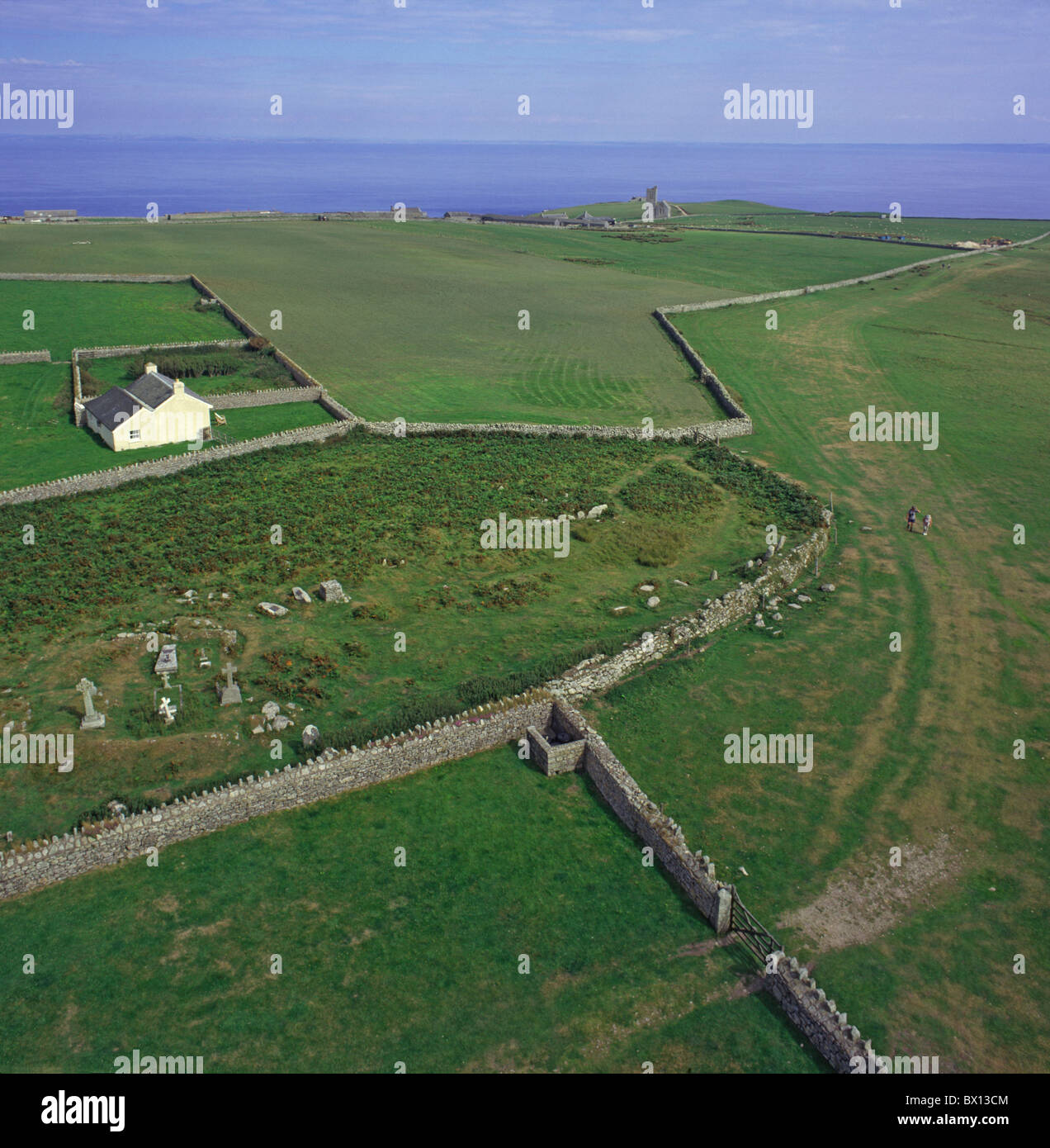 Lundy island view aerial hi-res stock photography and images - Alamy