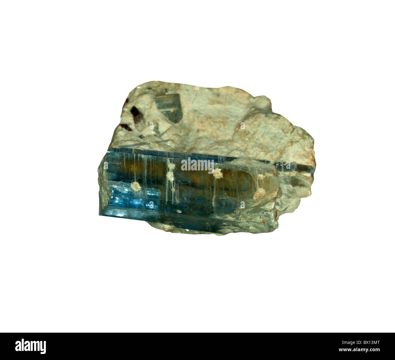 Kyanite Al2SiO5 a blue silicate mineral Stock Photo - Alamy