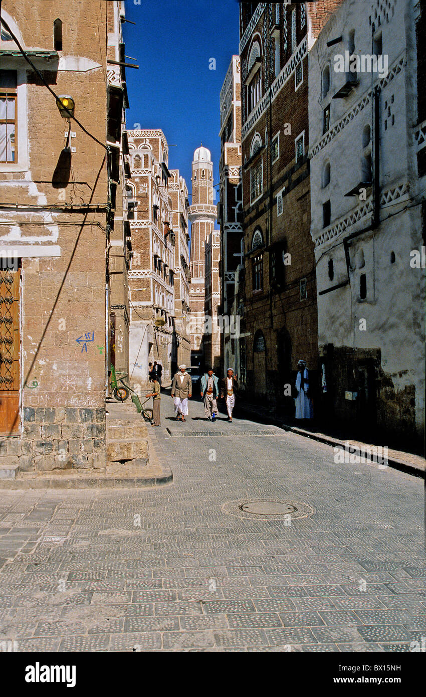 Old City old town Sana'a Yemen Orient Arabia UNESCO world cultural ...