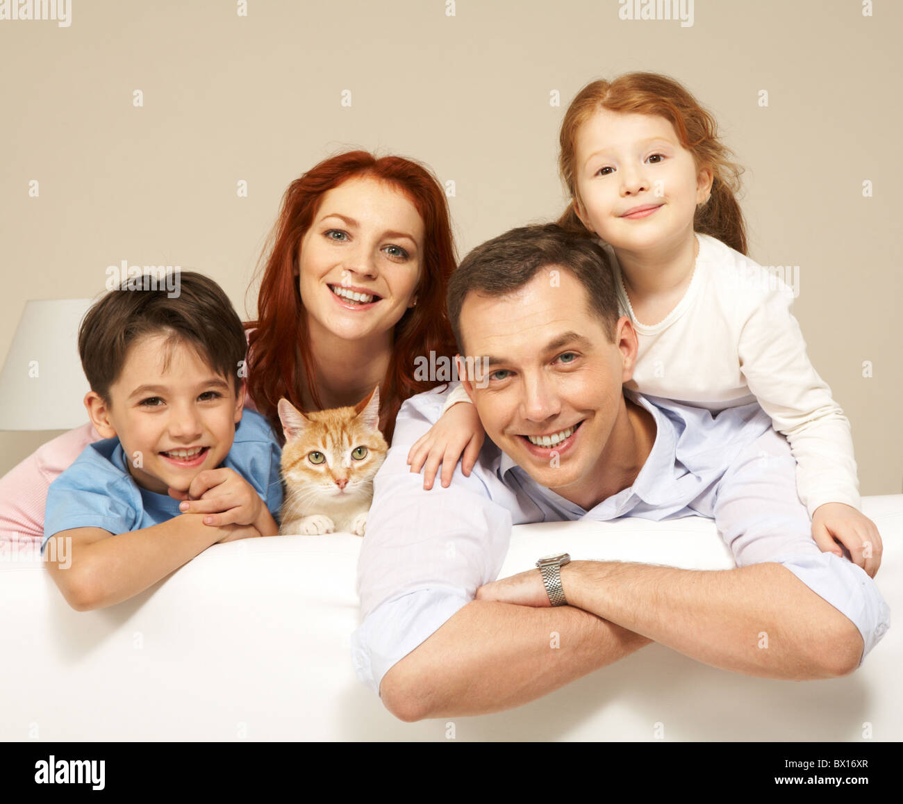 Boy parents cat hi-res stock photography and images - Alamy