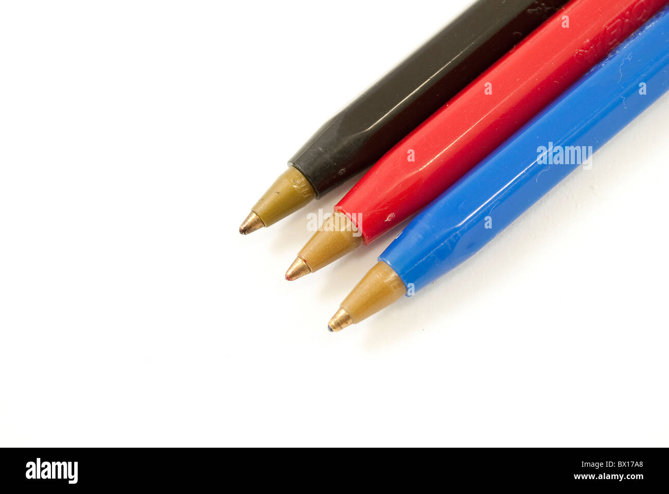 Red and blue pens hi-res stock photography and images - Alamy