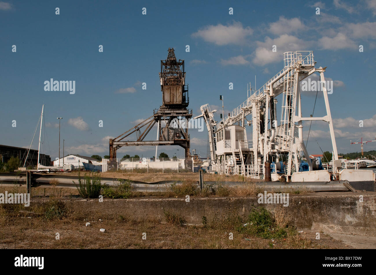 Industrial zone, Bassins a flots, Bordeaux, France Stock Photo - Alamy