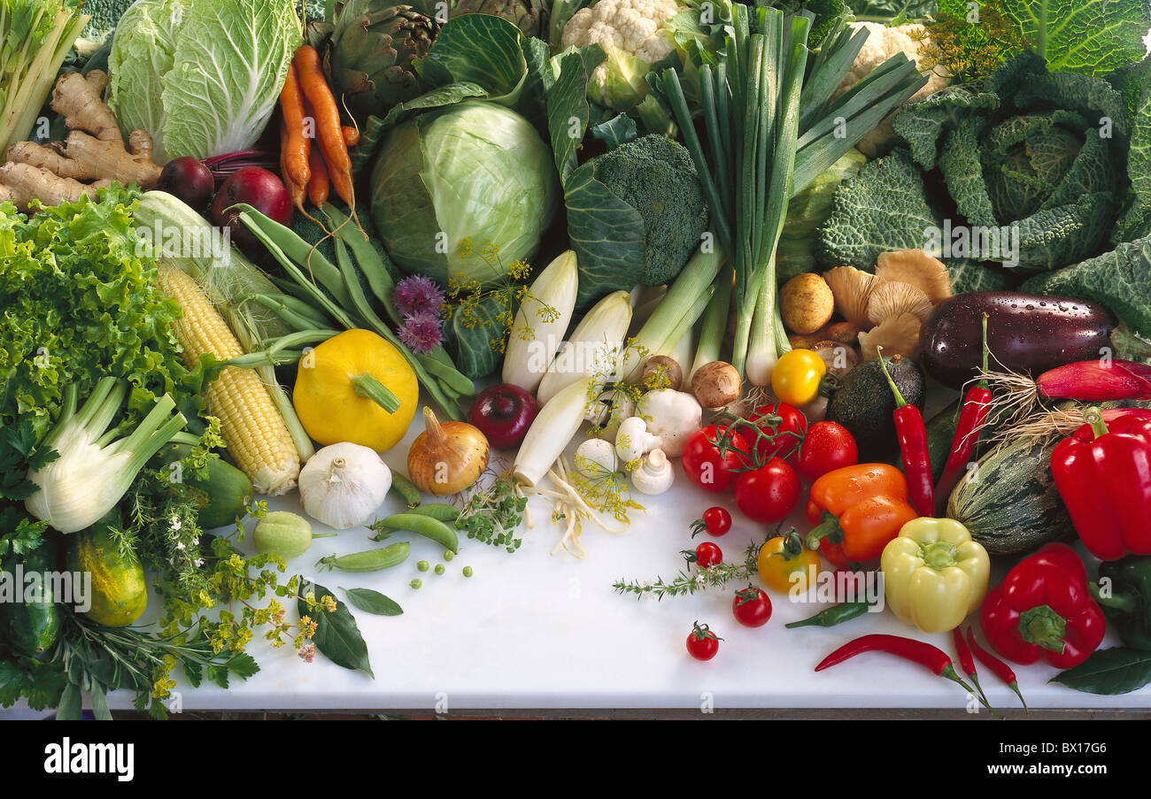 Assorted Food Fresh Healthy Ingredient Mixed Organic Produce Raw ...