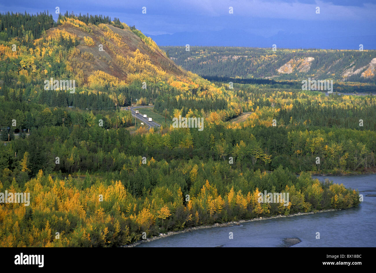 Alaska Copper River Valley USA America United States Wrangell St. Elias ...