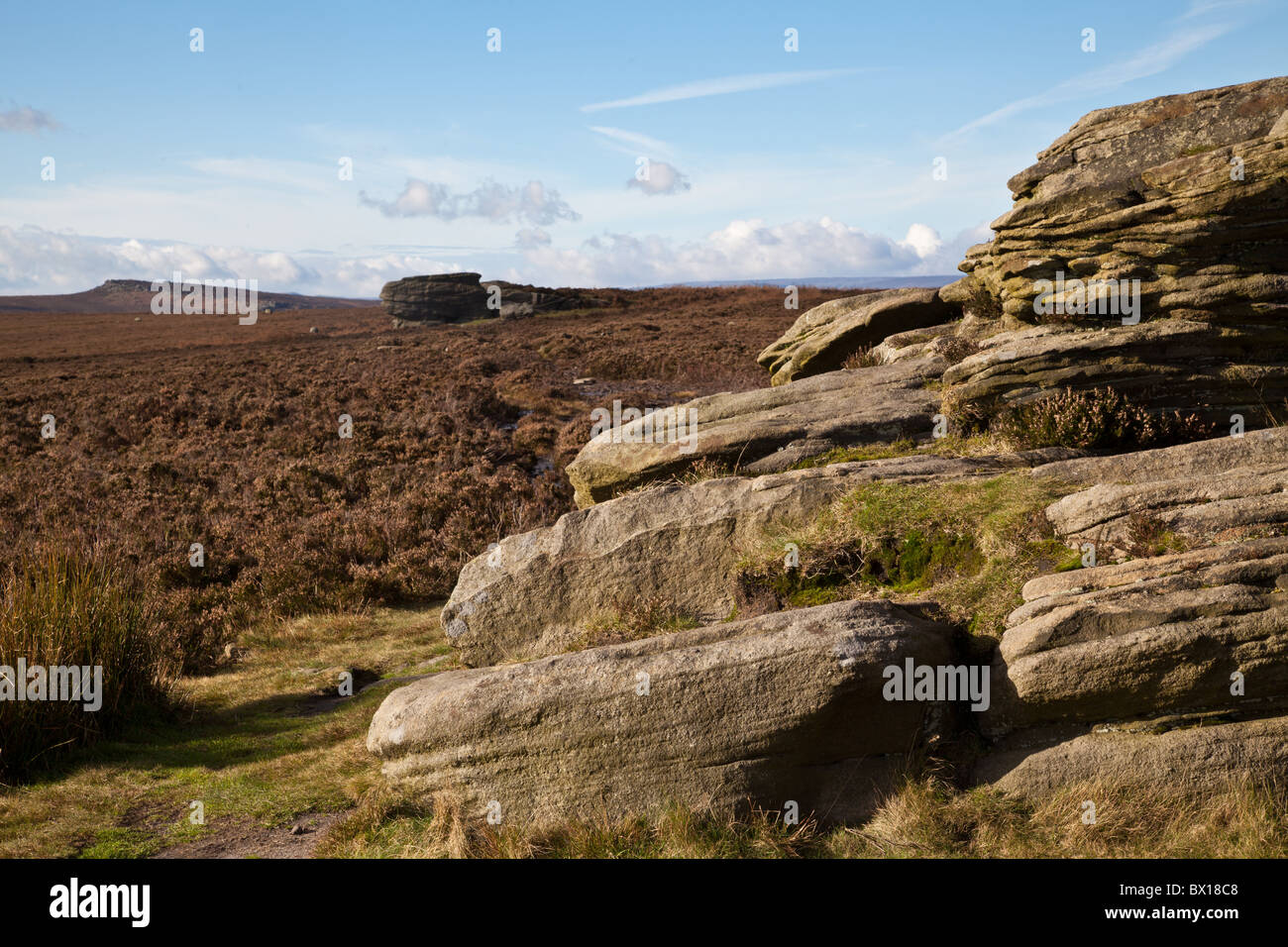The Ox Stones on the moors above Sheffield Stock Photo - Alamy