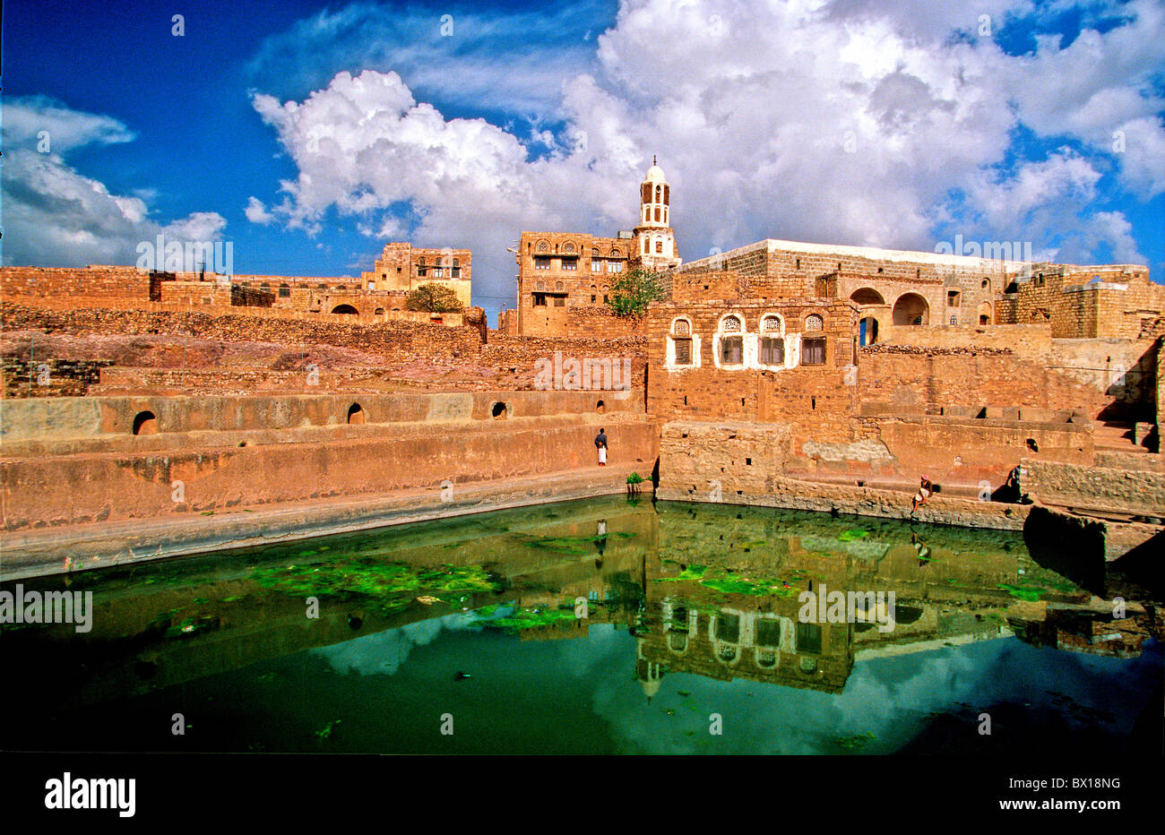 Kawkaban Fortress 3.000 M Valley Road Northern Highlands Yemen Orient ...