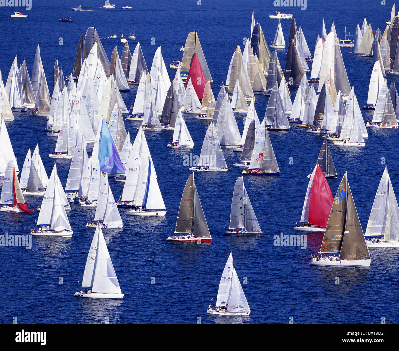 aquatic boats Bol d`or Lake Geneva Geneva lake Lac Leman regatta sail ...