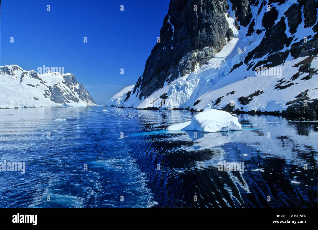 Antarctic Antarctic Peninsula Lemaire Channel landscape sea coast rock ...