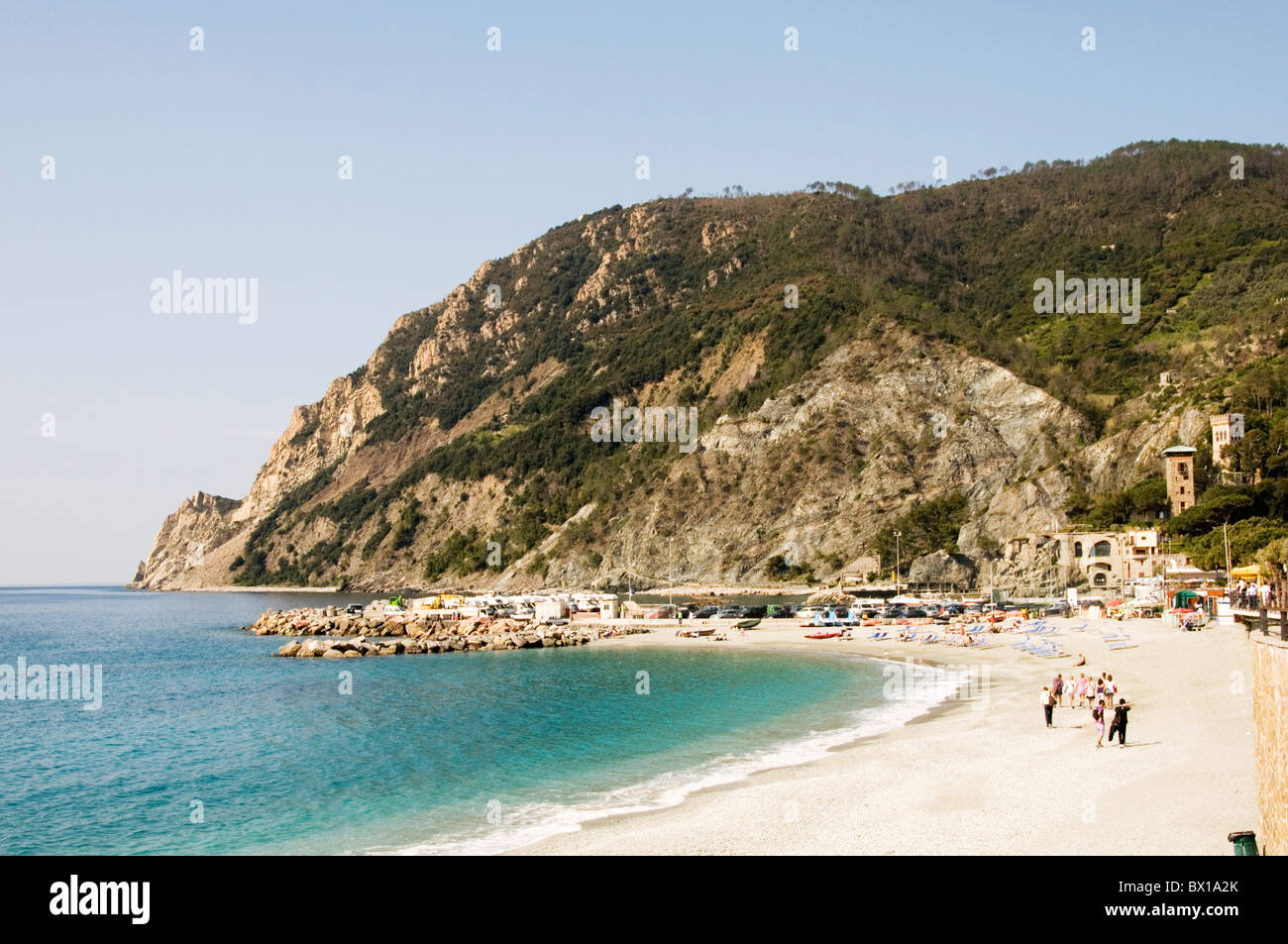 Monterosso Italy Cinque Terre beach beaches sand sandy mediterranean ...