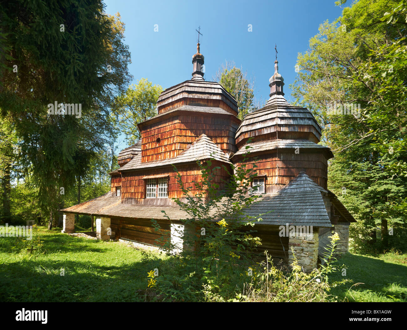 Bieszczady Mountains - interior Old Orthodox Church in Piatkowa, Poland ...