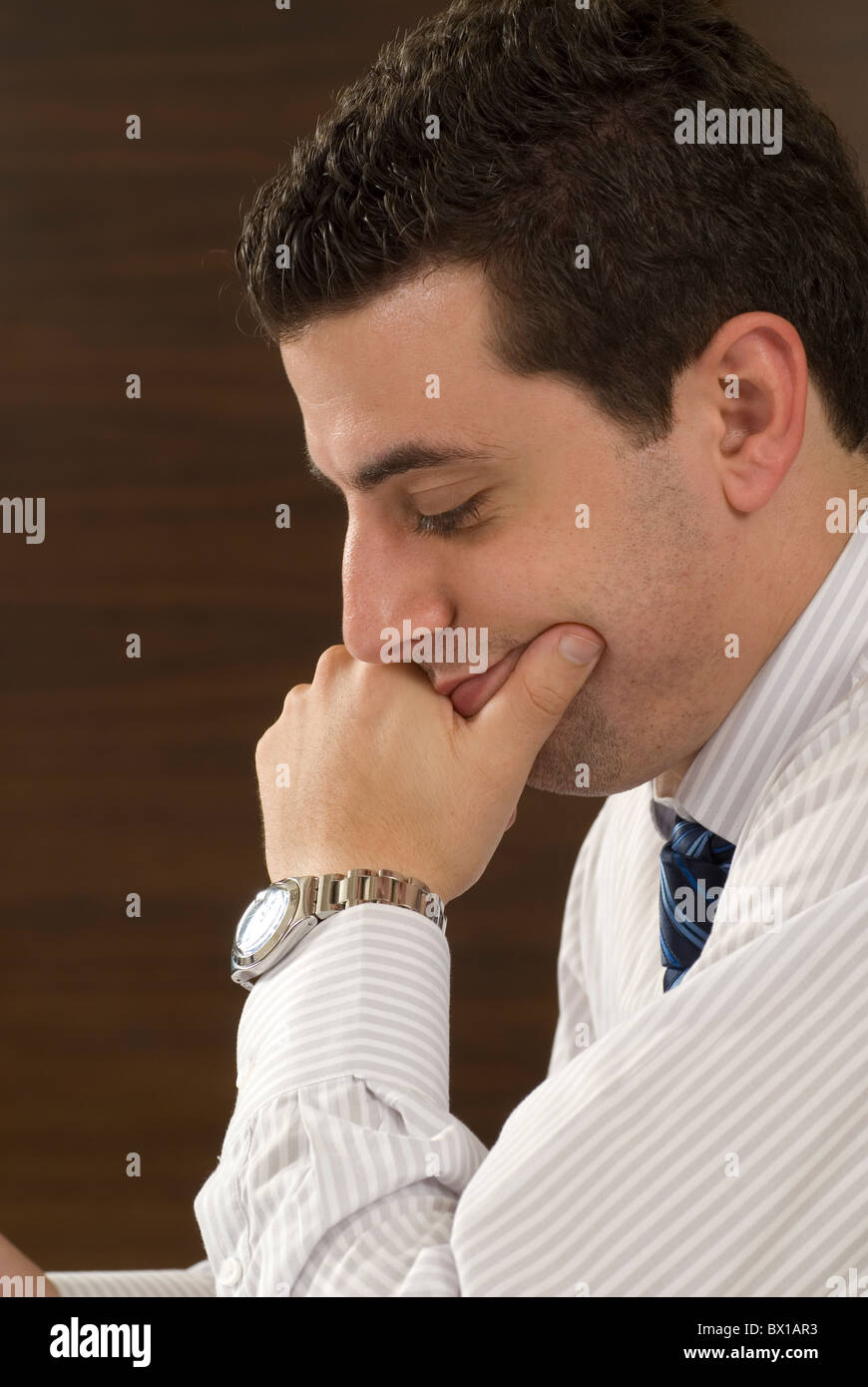 30 years old Lebanese businessman thinking Beirut Lebanon Middle East ...