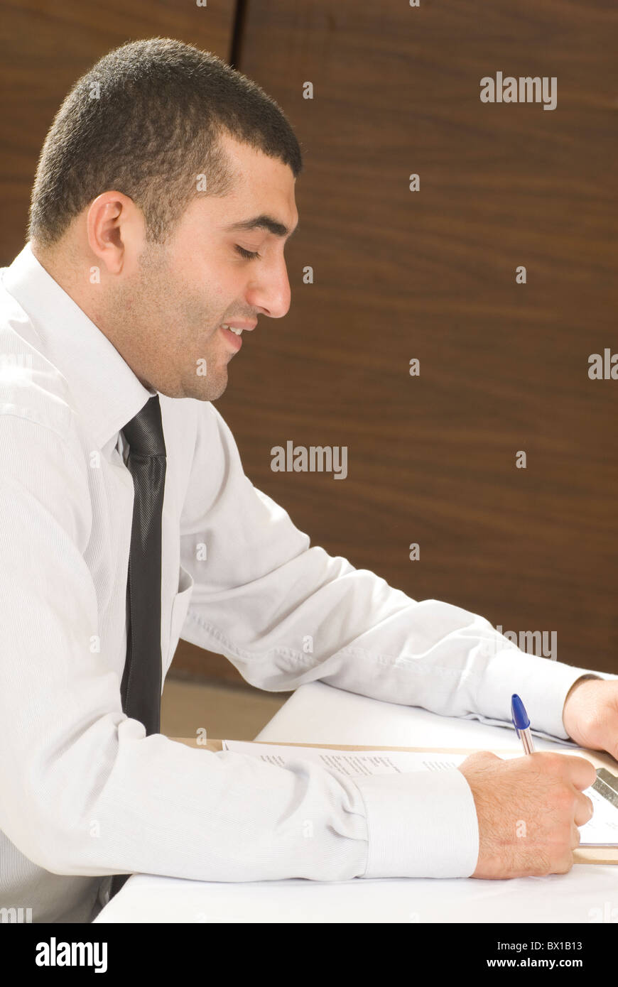 30 years old Middle Eastern Businessman inside office Beirut Lebanon ...