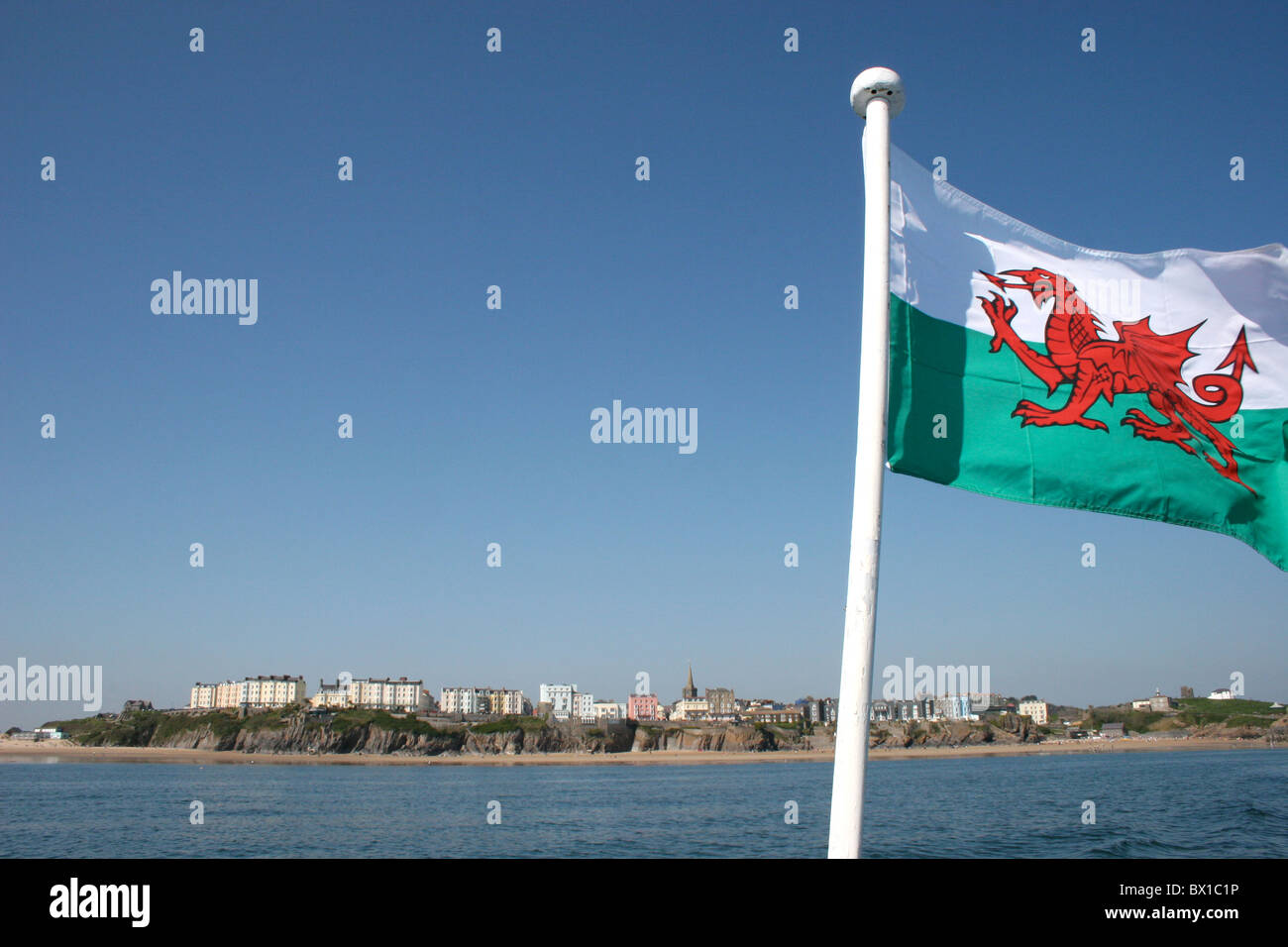 Welsh blue flag hi-res stock photography and images - Alamy