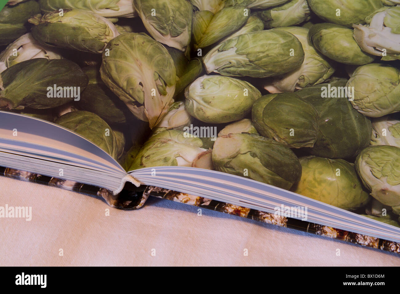 open book with broccoli picture Stock Photo - Alamy
