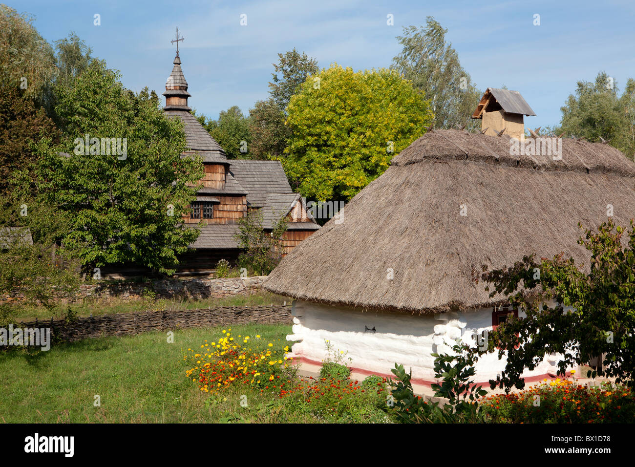 Traditional wooden church at Pyrohovo (State Museum of Folk ...